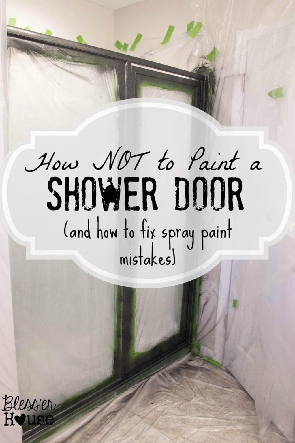 How to Spray Paint Shower Fixtures (Easy DIY Method) | Bless'er House