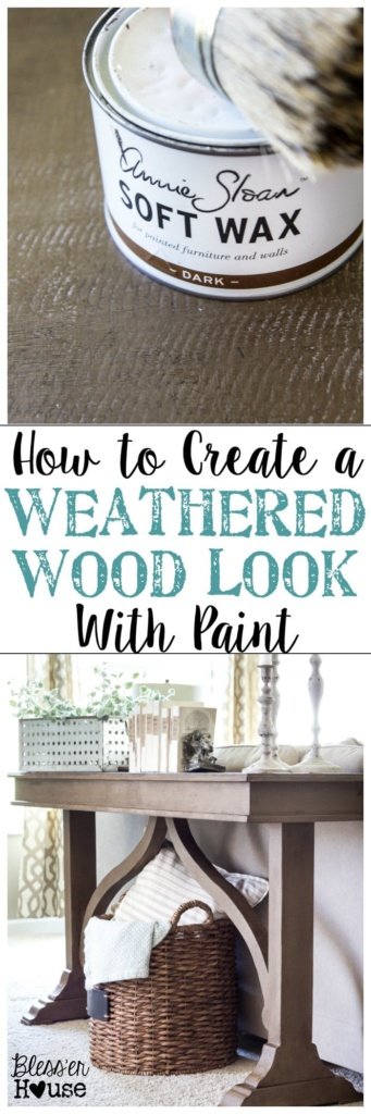 How to Create a Weathered Wood Look With Paint - Bless'er House