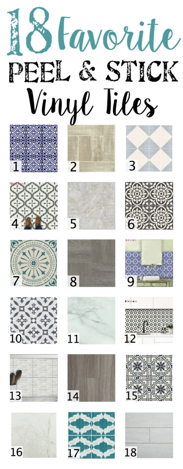 18 Favorite Peel and Stick Vinyl Tiles - Bless'er House