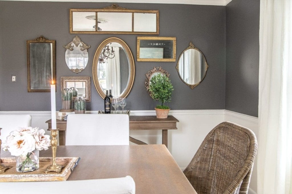 Mirror Gallery Wall from Thrifted Frames - Bless'er House