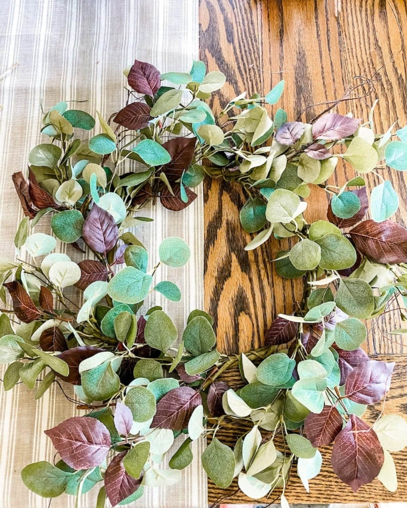 DIY Eucalyptus & Feather Early Fall Wreath - Bless'er House