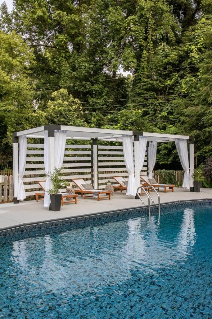 How to Build a Luxurious DIY Backyard Pool Cabana Pergola - Bless'er House