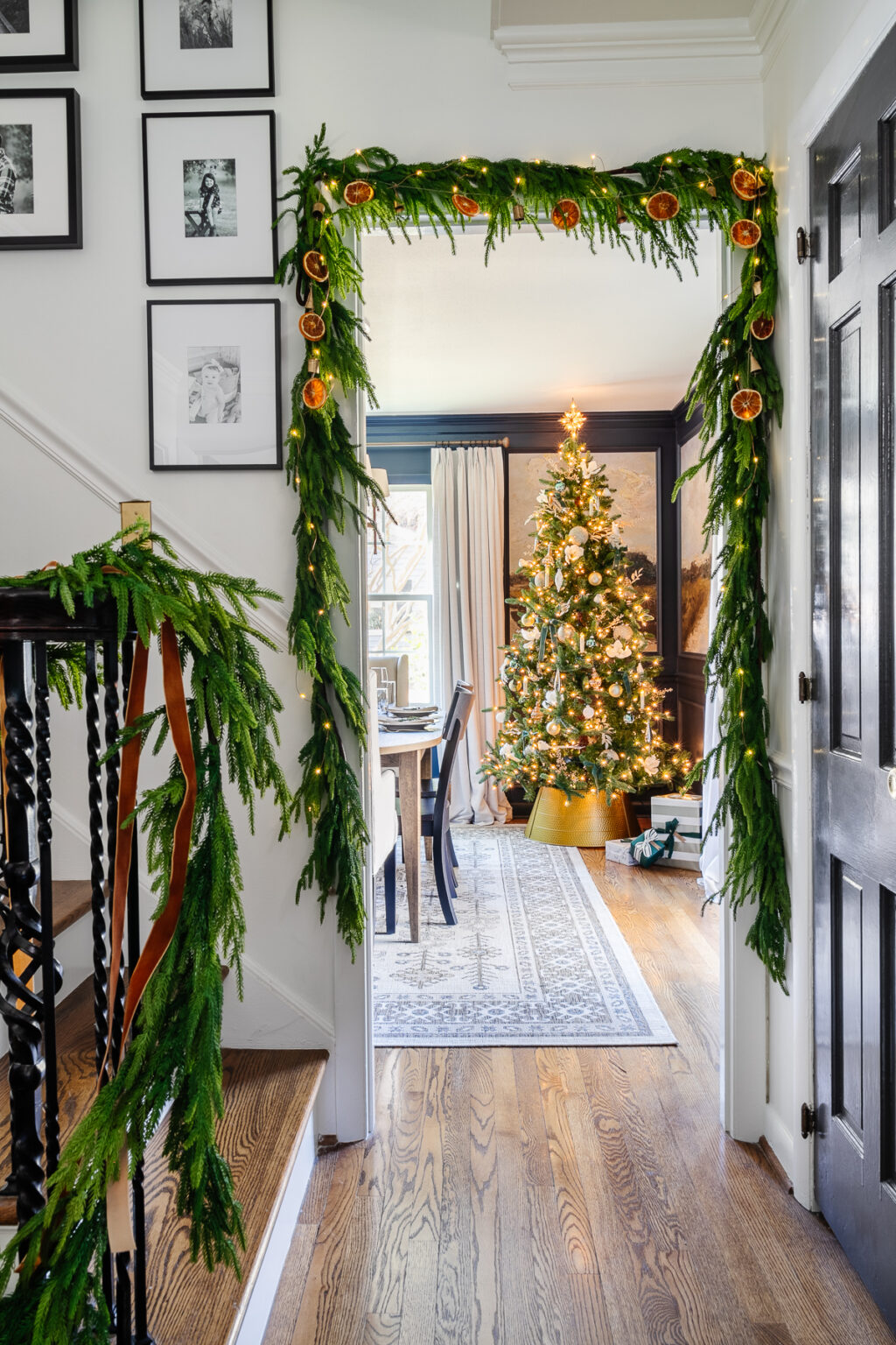 How to Hang Garland Over a Doorway (No Damage & Totally Customizable ...