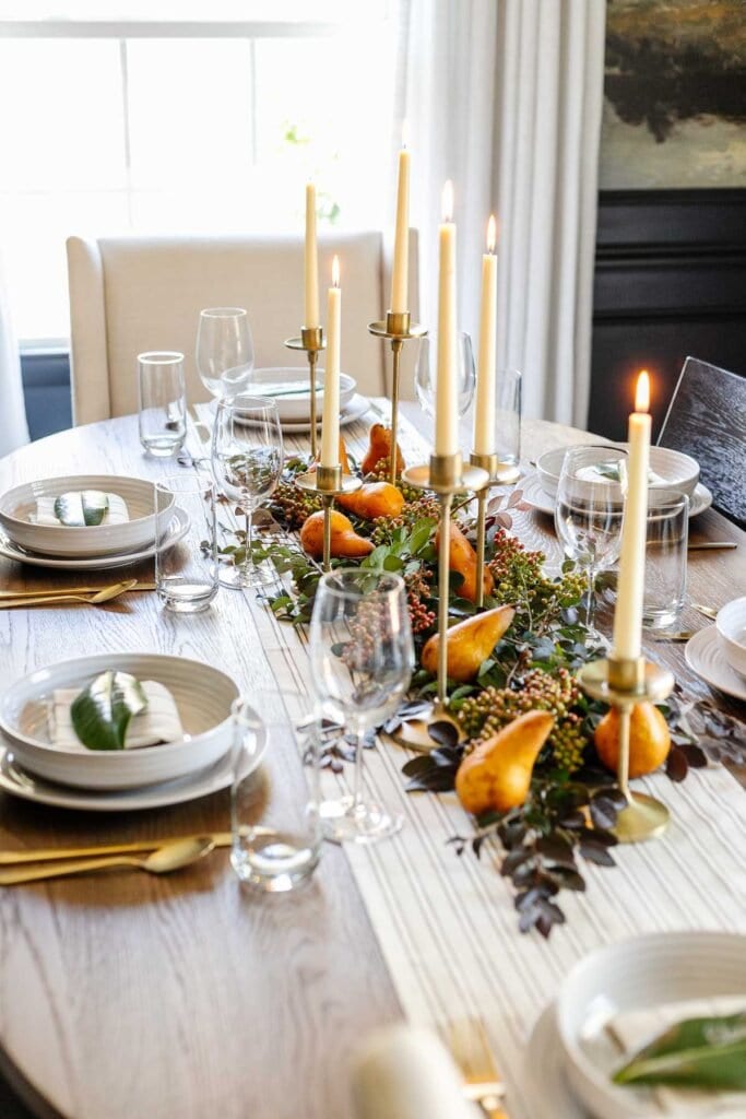 Simple Thanksgiving Table Decor Done in 10 Minutes - Bless'er House