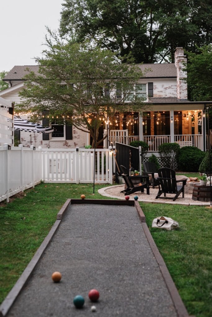 How to Build a DIY Bocce Ball Court in a Weekend - Bless'er House