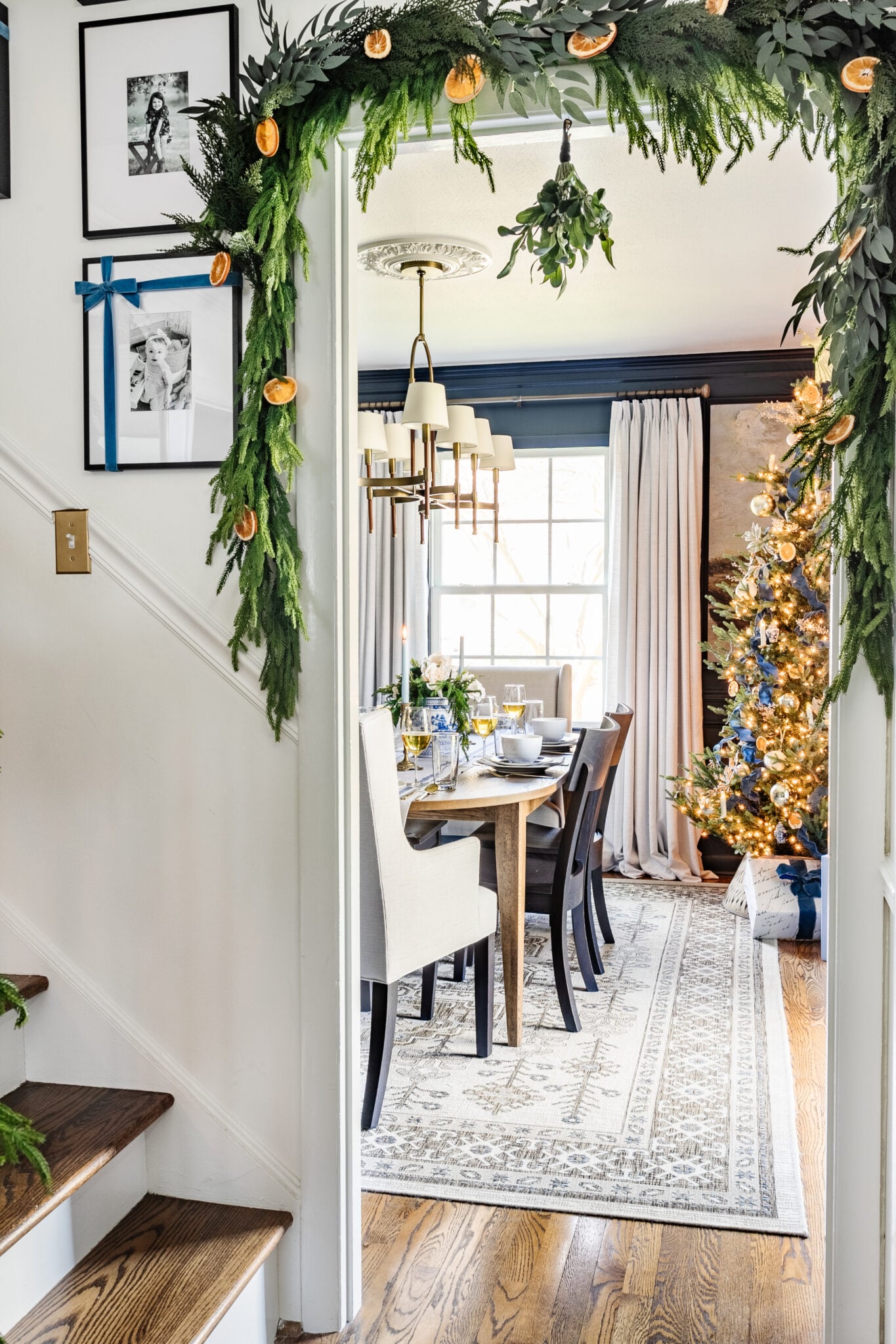 How to Hang Garland Over a Doorway (No Damage & Totally Customizable ...