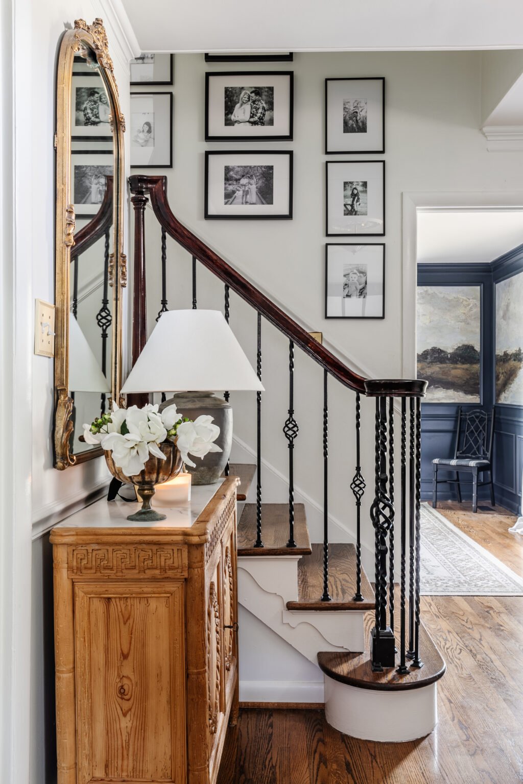 9 Black Stair Railing Ideas Inspiring Drama in Our Foyer - Bless'er House