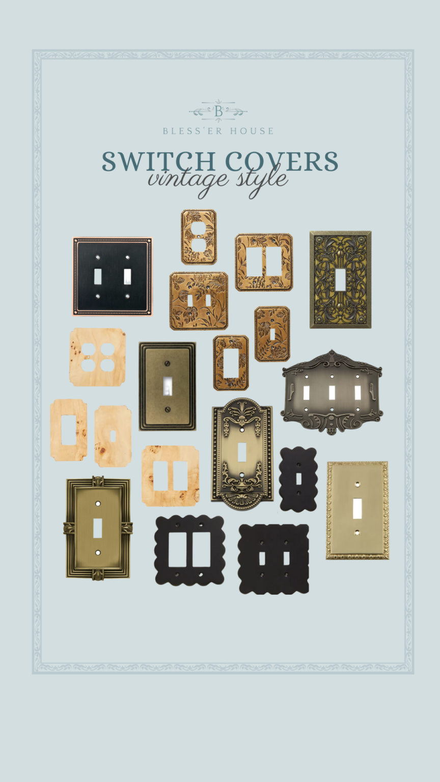 Vintage Light Switch Covers to Add Character to Any Room - Bless'er House