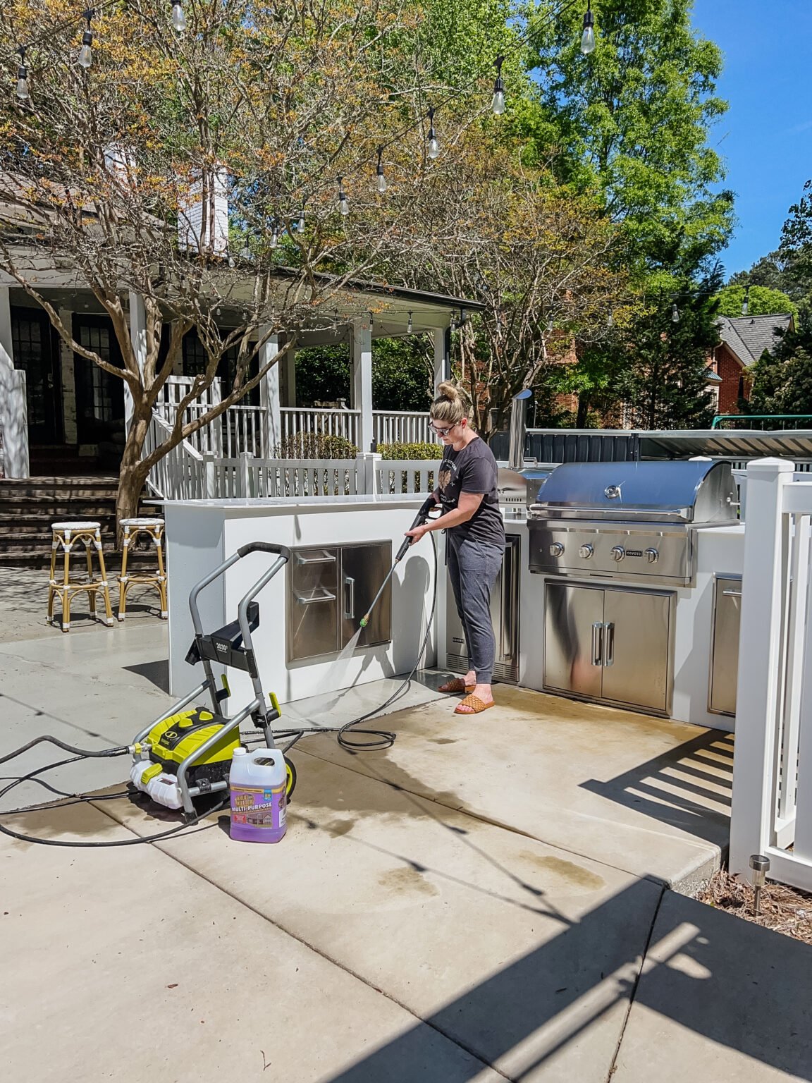 Backyard Patio Spring Cleaning Checklist - Bless'er House