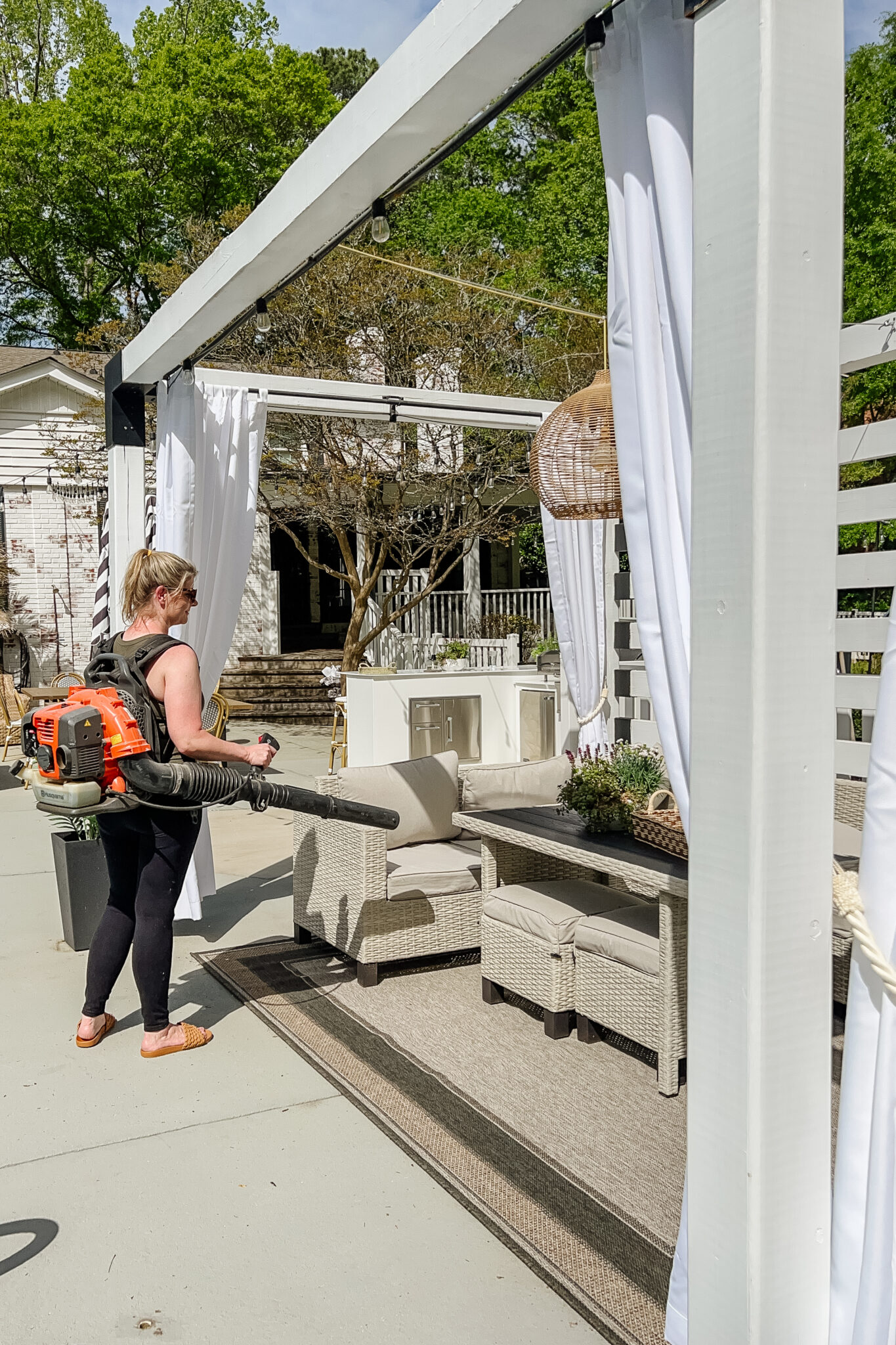 Backyard Patio Spring Cleaning Checklist - Bless'er House