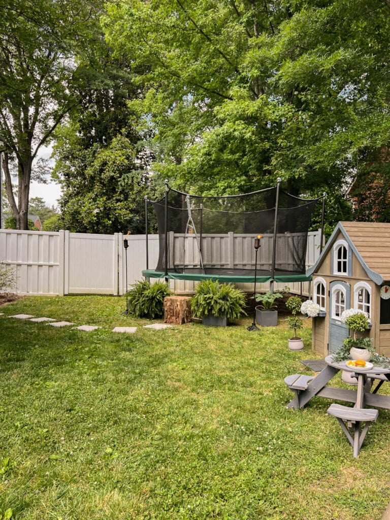8 Side Yard Play Area Ideas and Trampoline Decor - Bless'er House