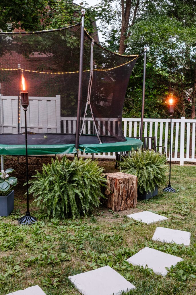 8 Side Yard Play Area Ideas and Trampoline Decor - Bless'er House