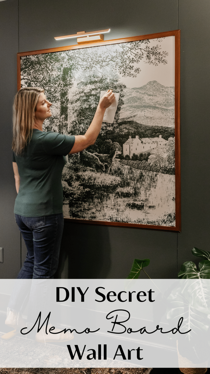 DIY Large Wall Art Magnetic Memo Board - Bless'er House