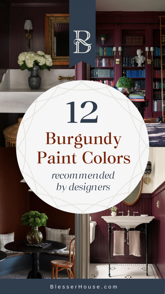 12 Trending Burgundy Paint Colors Recommended by Designers - Bless'er House