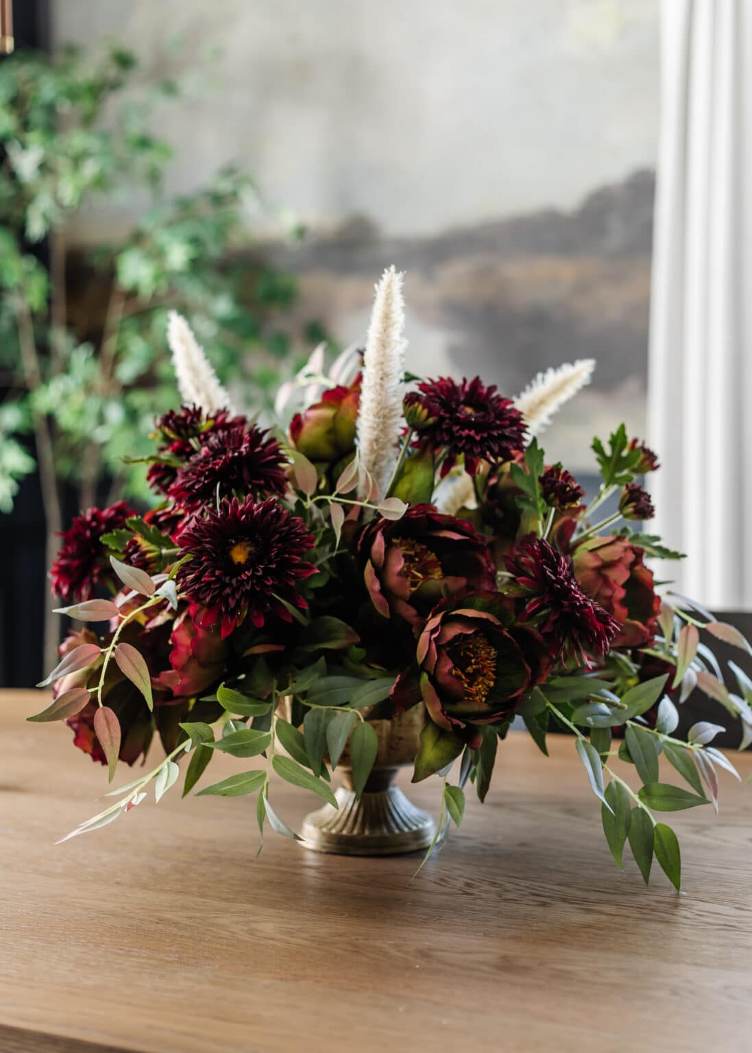 How to Make a Simple Fall Floral Arrangement Step By Step - Bless'er House