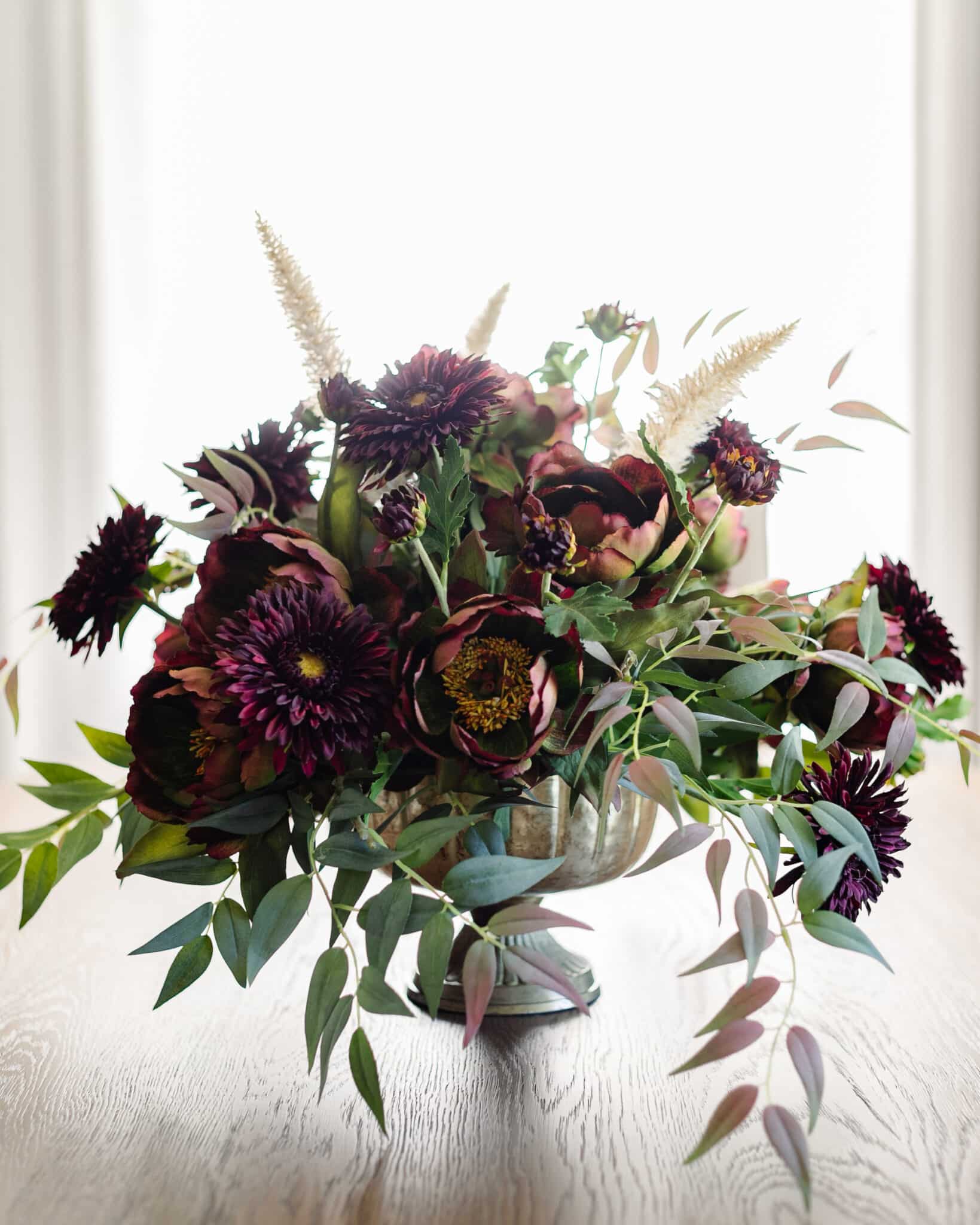 How to Make a Simple Fall Floral Arrangement Step By Step - Bless'er House