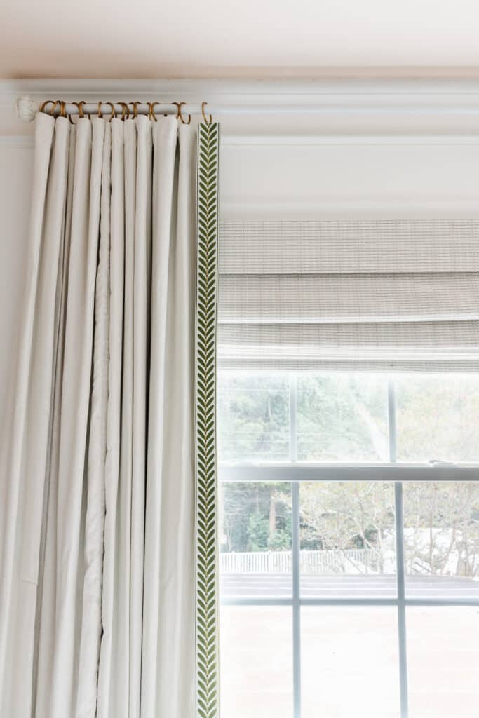 Easy DIY No Sew Curtains With Trim: Step By Step Tutorial - Bless'er House