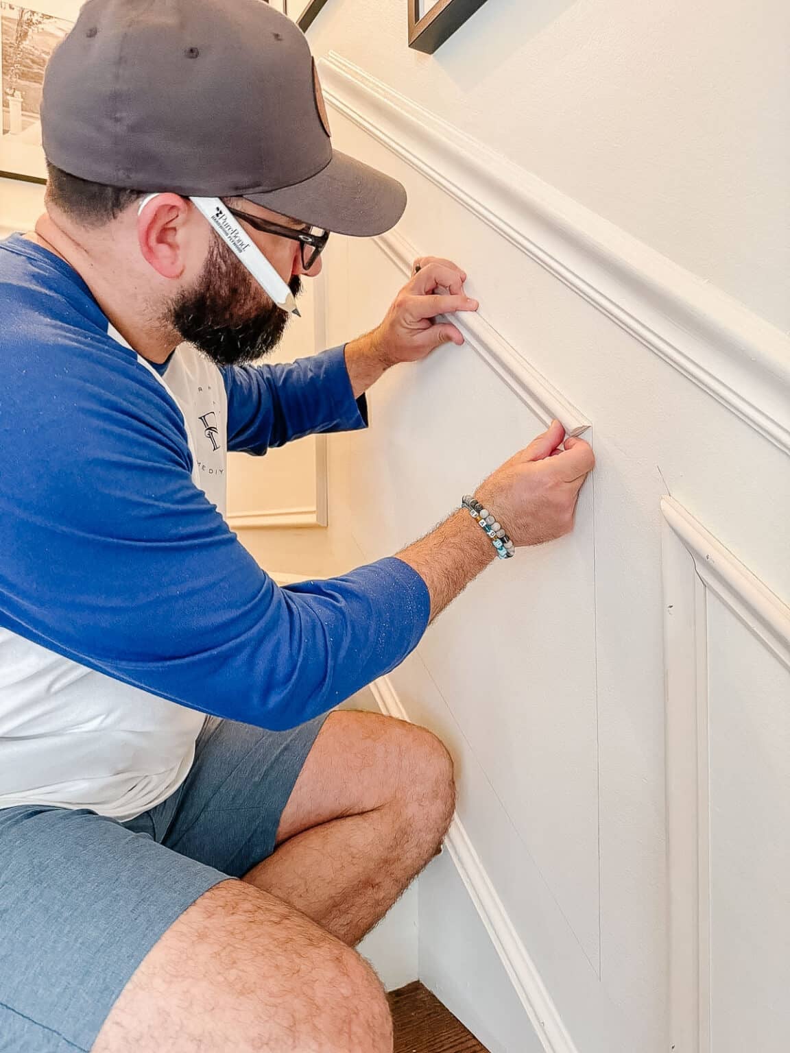 How to Install DIY Stair Wainscoting the Easy Way | Top Crew Construction