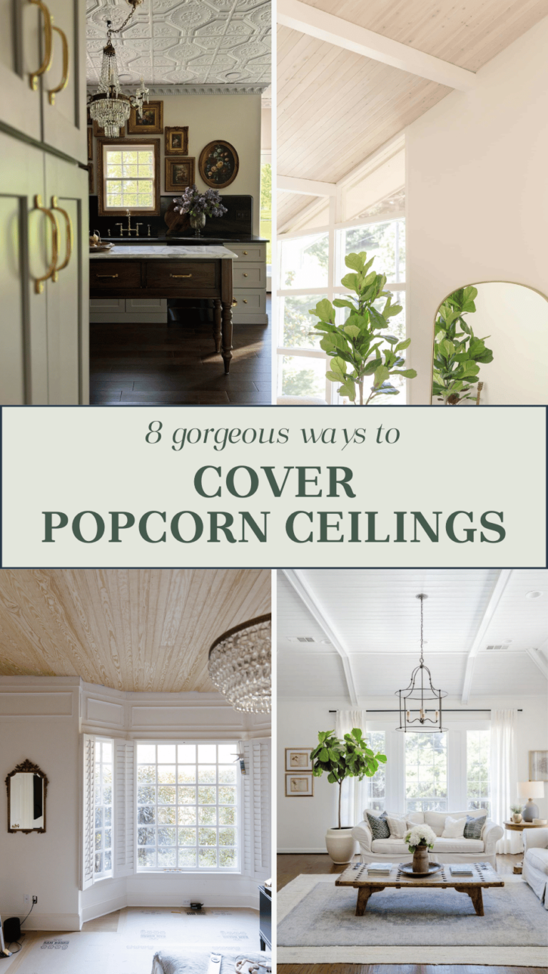8 Genius Ways to Cover a Popcorn Ceiling Without Removing It - Bless'er ...