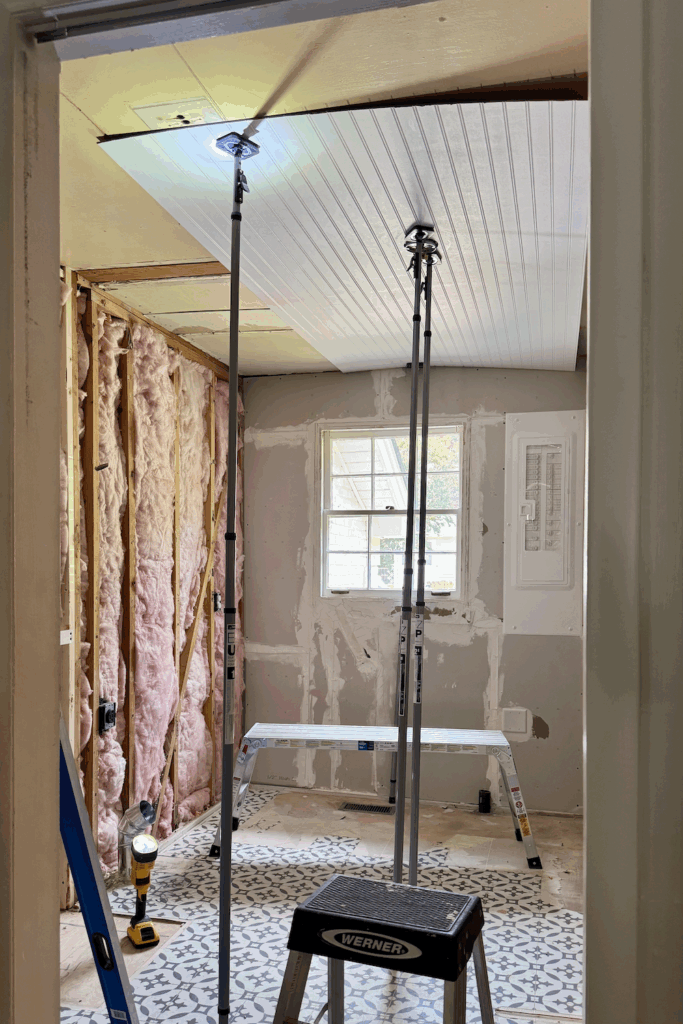 DIY Beadboard Wall Paneling + Why We Skipped Using Drywall - Bless'er House