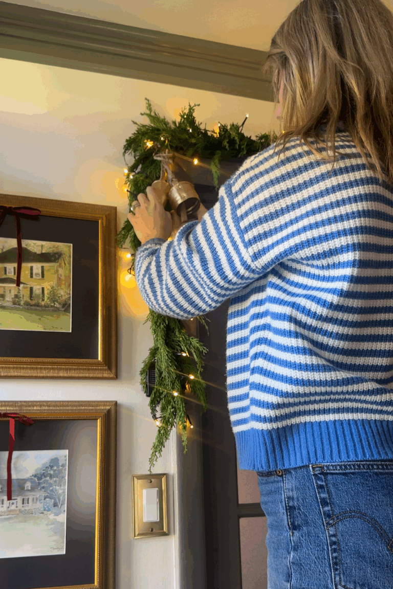 How to Hang Garland Over a Doorway (No Damage & Totally Customizable ...
