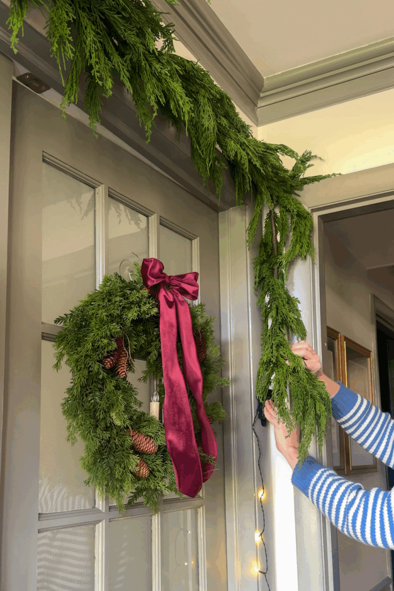 How to Hang Garland Over a Doorway (No Damage & Totally Customizable ...